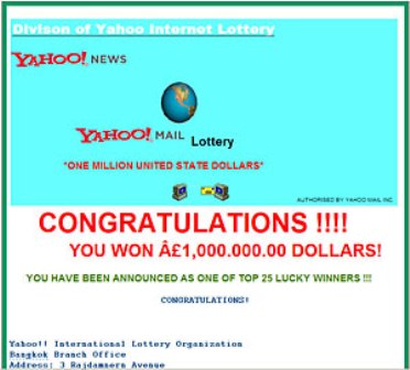 Watch out for sweepstake and lottery scams • Be Aware, Be Smart - Don’t ...