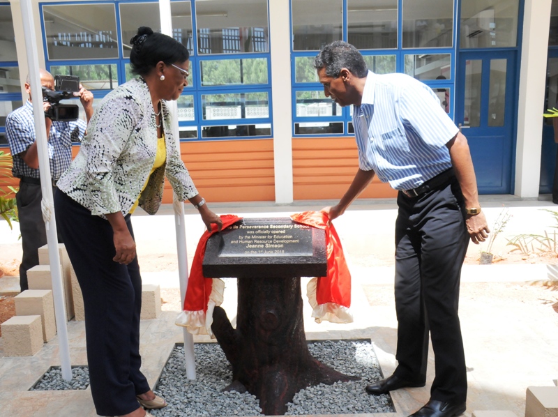 Ile Persévérance secondary school opens officially -Archive -Seychelles ...