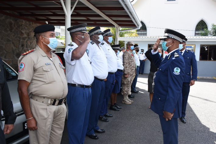 Special welcome for new Compol at police headquarters -Seychelles Nation