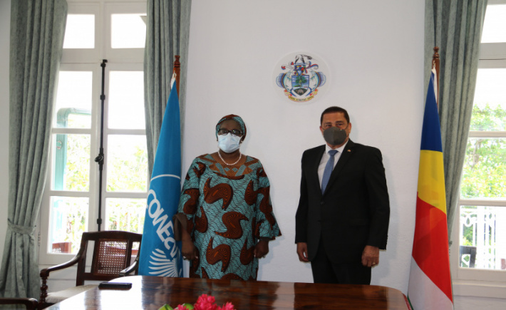 Secretary general of Comesa calls on Minister Radegonde -Seychelles Nation