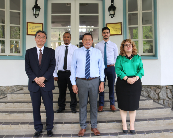 New Japanese chargé d’affaires pays courtesy call on Minister Radegonde ...