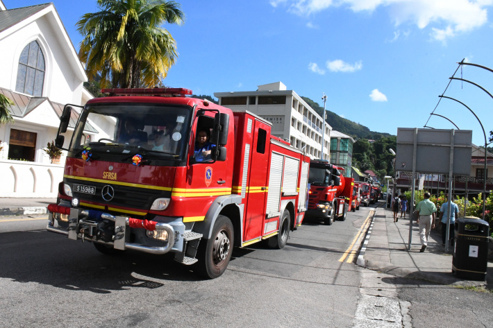 Motorcade showcases SFRSA’s fleet of vehicles and other assets ...