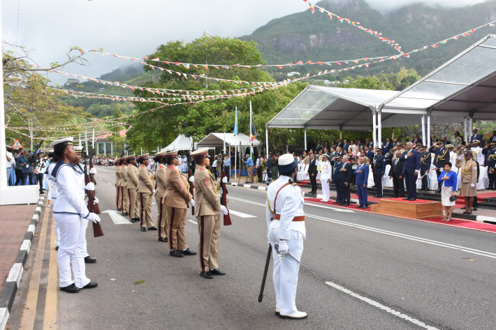 Large crowd attend National Day parade By Patrick Joubert -Seychelles ...