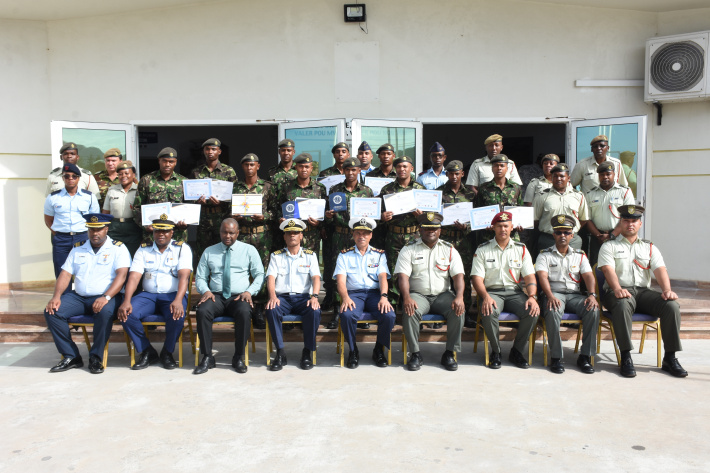 Eleven new recruits join the ranks of the Seychelles Defence Forces ...