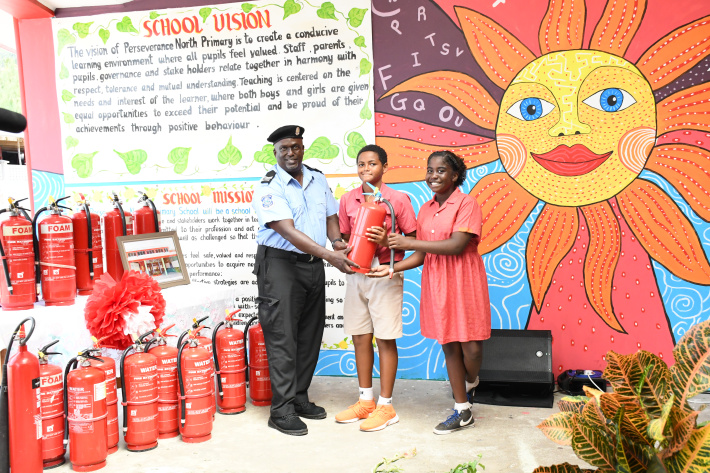 New fire extinguishers to enhance fire safety at Perseverance primary ...