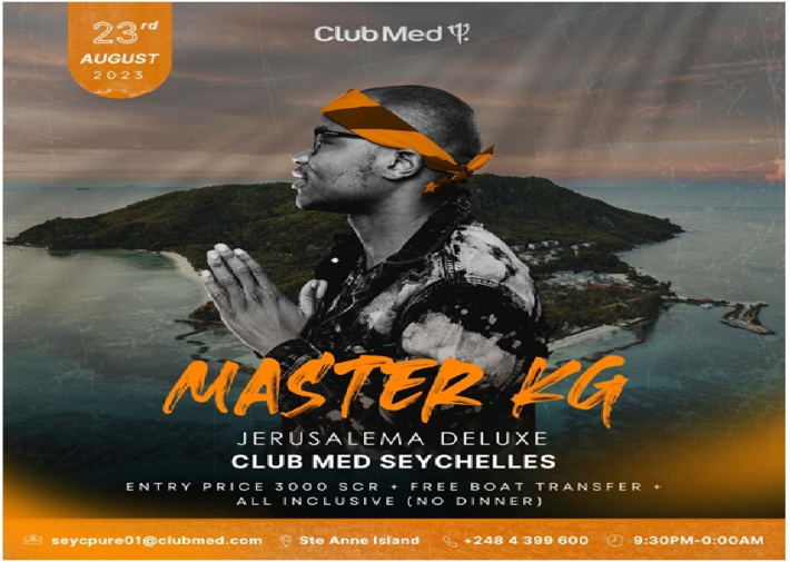 Master KG to perform at Club Med on Wednesday -Seychelles Nation