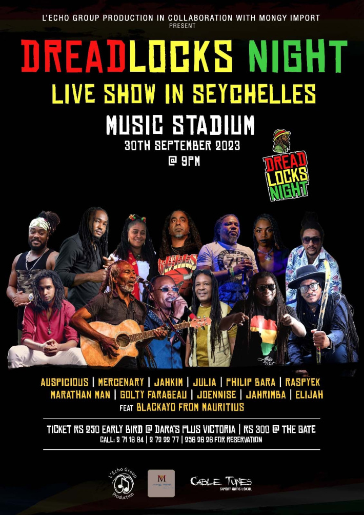 Dreadlocks Night, a first-of-its kind show in Seychelles -Seychelles Nation