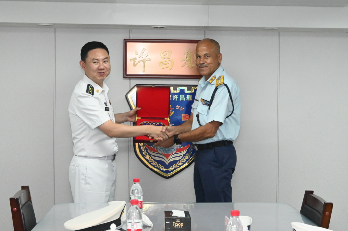 Chinese naval warship Xu Chang docks in Port Victoria for technical ... Chinese naval warship Xu Chang docks in Port Victoria for technical ...