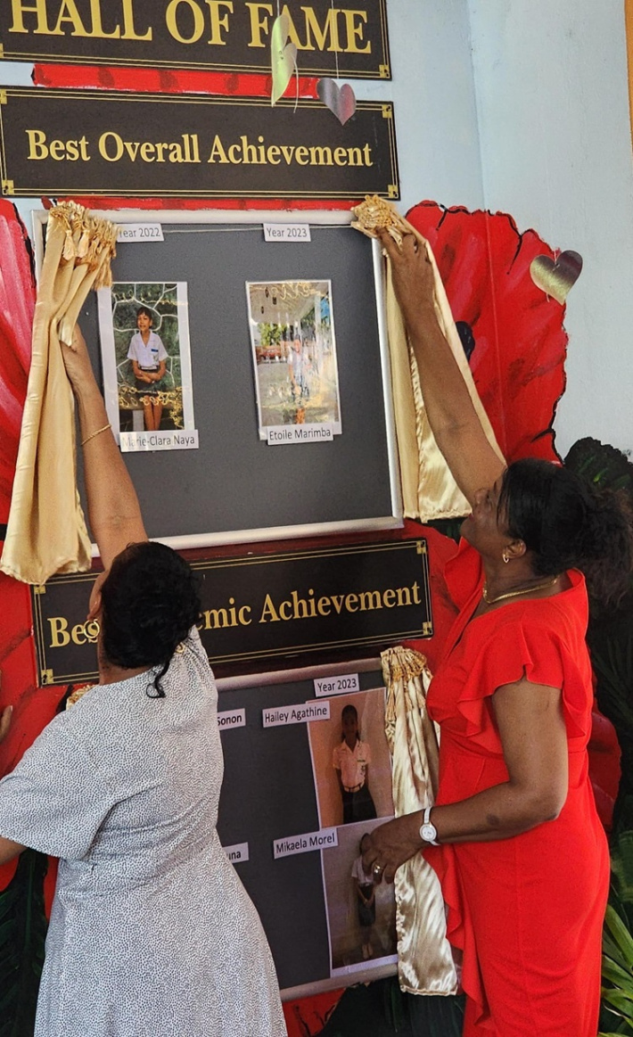 Mary-Clara Naya, Etoile Marimba inducted into Bel Eau primary school’s ...