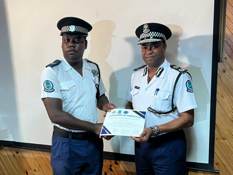 Three police officers become certified drone operators -Seychelles Nation