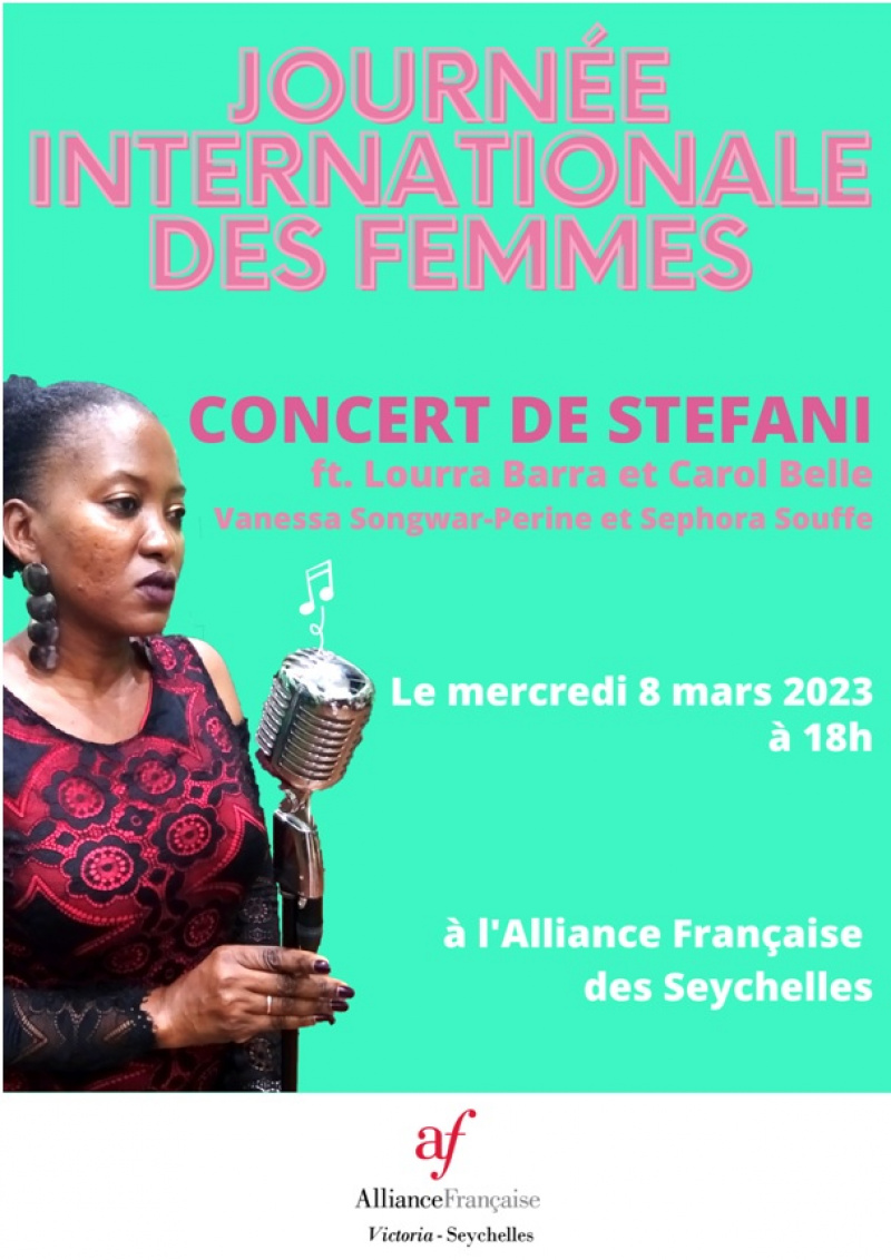 Stéphanie Joubert chante à l’Alliance Française -Seychelles Nation