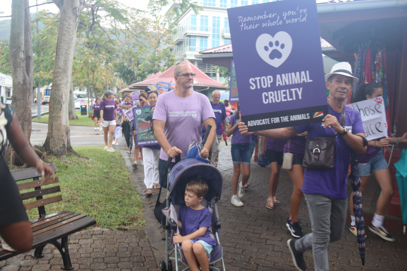 Awareness march for animal rights -Seychelles Nation