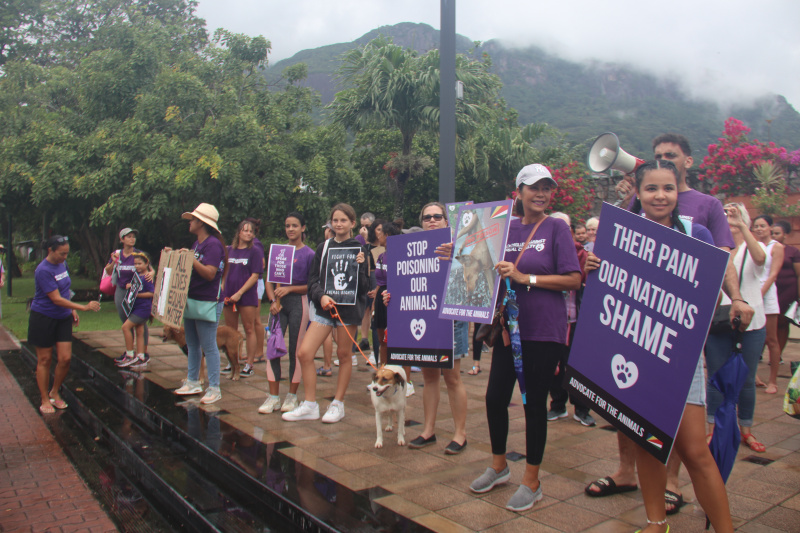 Awareness march for animal rights -Seychelles Nation
