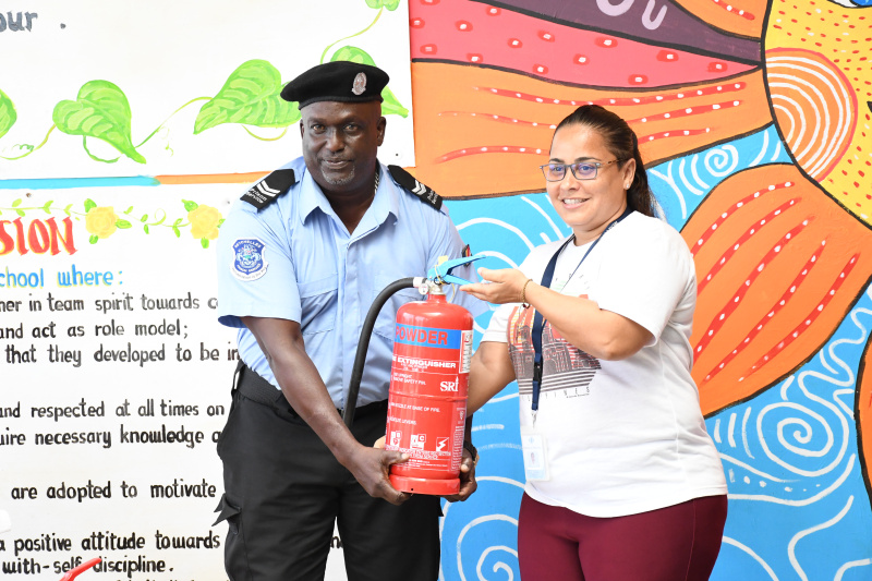 New fire extinguishers to enhance fire safety at Perseverance primary ...